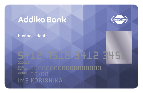 DinaCard Business platna kartica - Addiko Bank Srbija